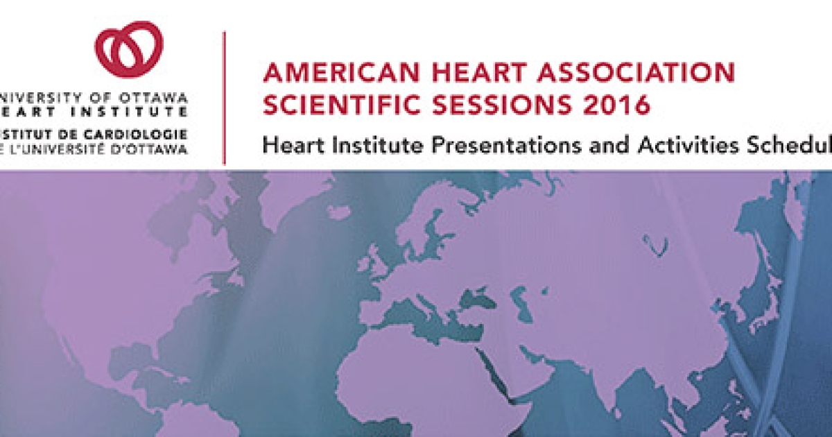 American Heart Association Scientific Sessions 2016 | University of ...